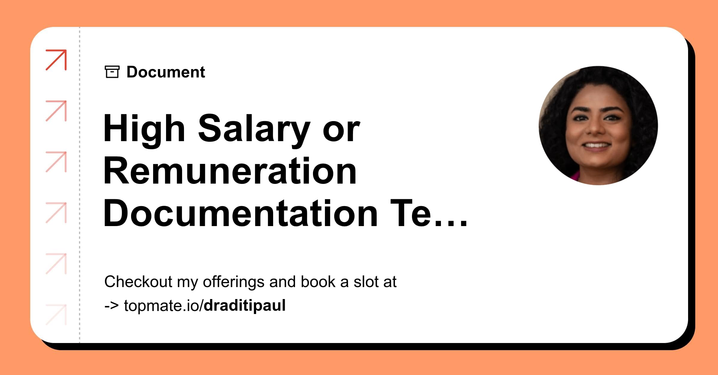 High Salary or Remuneration Documentation Template with Aditi Paul, PhD